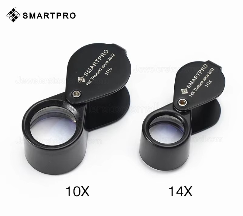 SmartPro H10/H14 14x/10x Professional Jeweler's Loupes for Gemstone ...