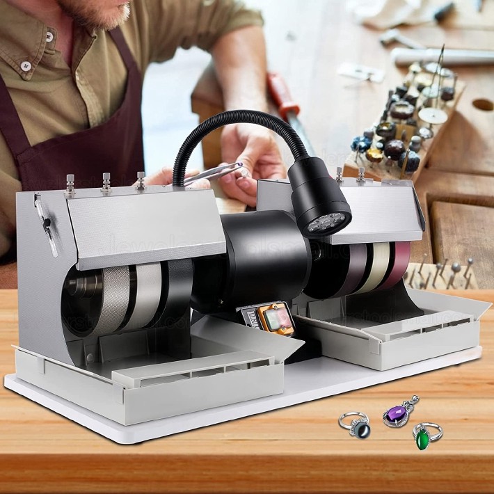 180W Lapidary Cabbing Machine Stone Gemstone Grinding Machine Jewelry ...